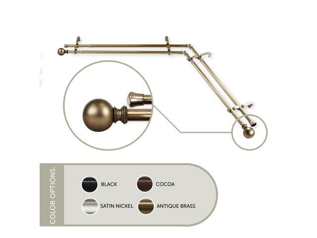 Click here for Lex Double Corner Window Curtain Rod 13/16 inch 28... prices