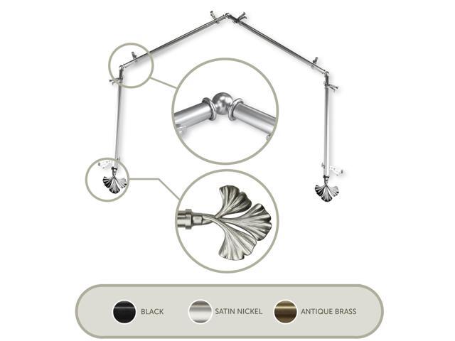 Click here for Maidenhair 13/16 inch 4-Sided Bay Window Curtain R... prices