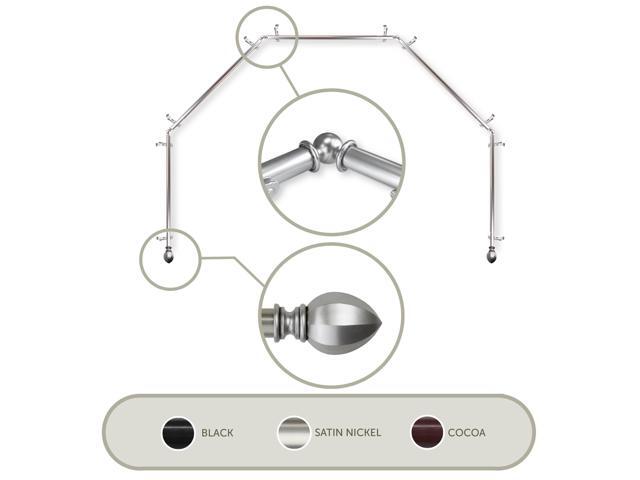 Click here for Baronet 13/16 inch 5-Sided Bay Window Curtain Rod... prices