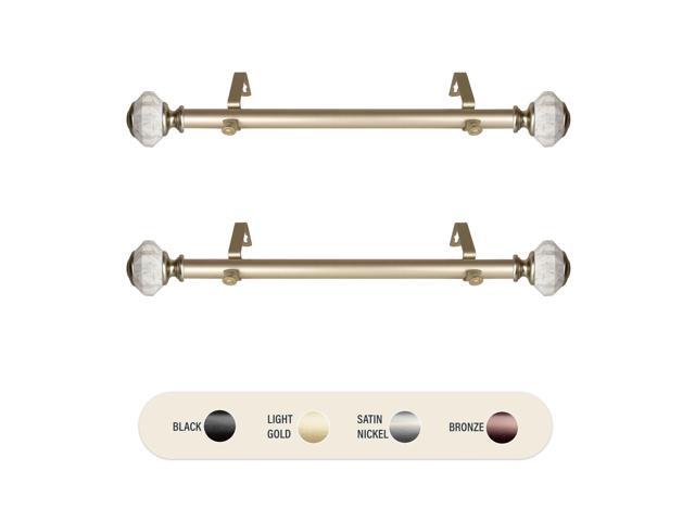 Click here for 1 inch Aria Side Curtain Rod 12-20 (Set of 2) - Sa... prices