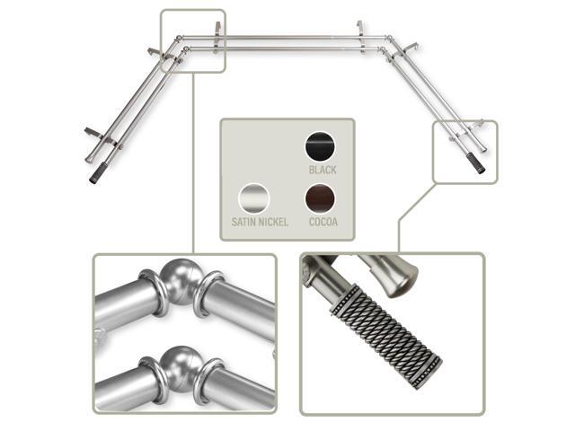 Click here for Weaver 13/16 inch Bay Window Double Curtain Rod 20... prices