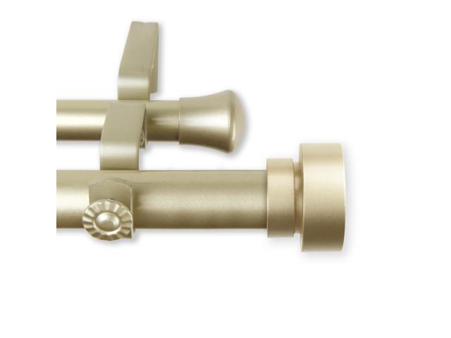 Click here for Brett Double Curtain Rod 1 inch 66-120 inch - Gold prices