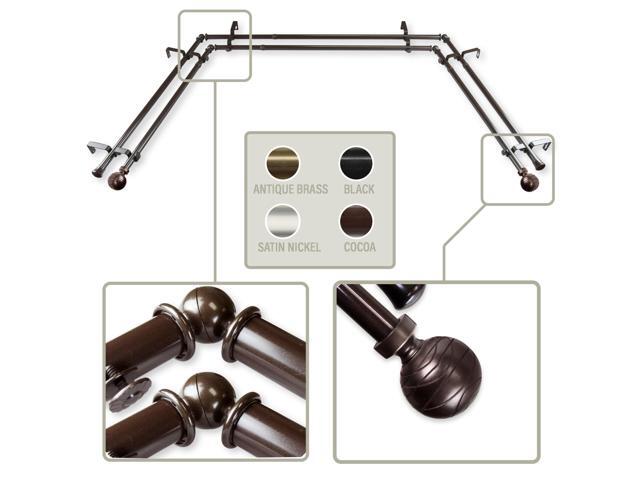 Click here for Lynn 13/16 inch Bay Window Double Curtain Rod 20-3... prices