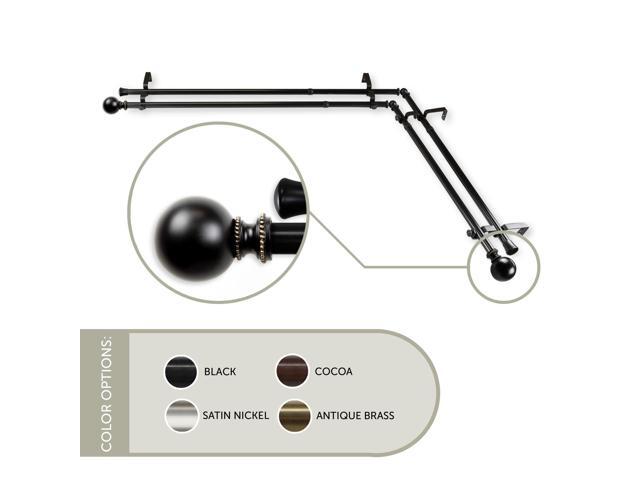 Click here for Lex Double Corner Window Curtain Rod 13/16 inch 48... prices