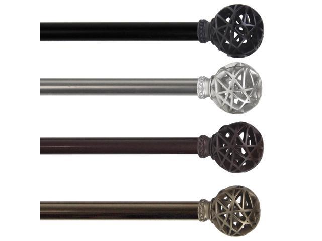 Click here for 13/16 inch Ruston Curtain Rod 28-48 - Antique Bras... prices