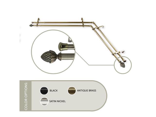 Click here for 13/16 inch Cupule Corner Window Double Curtain Rod... prices