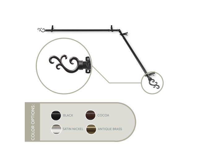 Click here for 13/16 inch Mosey Corner Window Curtain Rod 120-170... prices