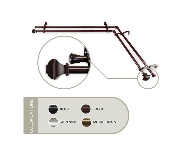 Click here for Maryland Double Corner Window Curtain Rod 13/16 in... prices