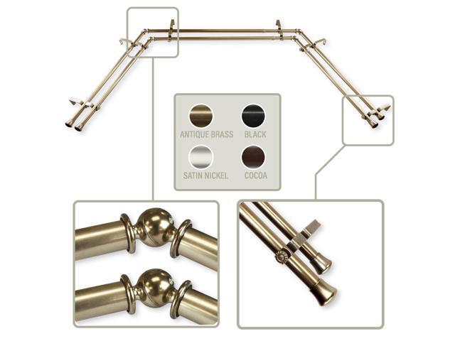 Click here for Basic 13/16 inch Double Bay Curtain Rod 20-36  38-... prices