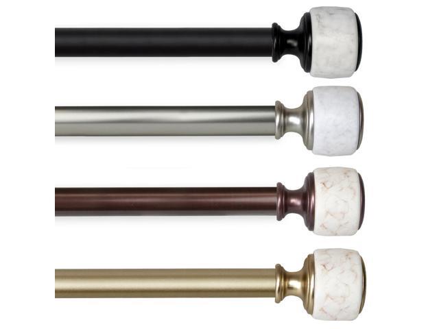 Click here for 1 inch Vincenzo Curtain Rod 160-240 - Black prices