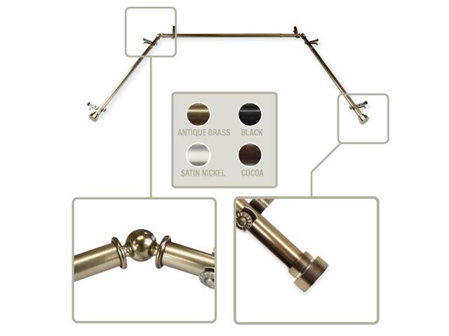 Click here for Thornhill 13/16 inch Bay Window Curtain Rod 20-36... prices