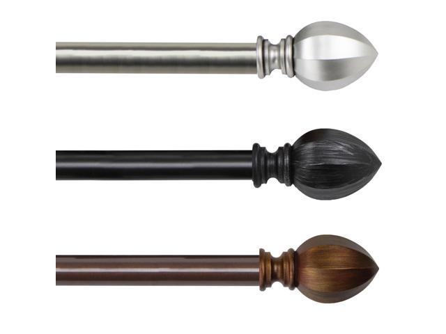 Click here for 13/16 inch Baronet Curtain Rod 48-84 - Black prices