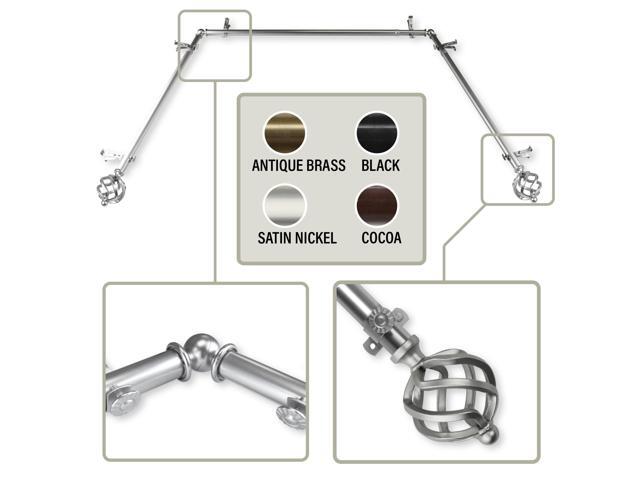 Click here for Roman 13/16 inch Bay Window Curtain Rod 20-36  38-... prices