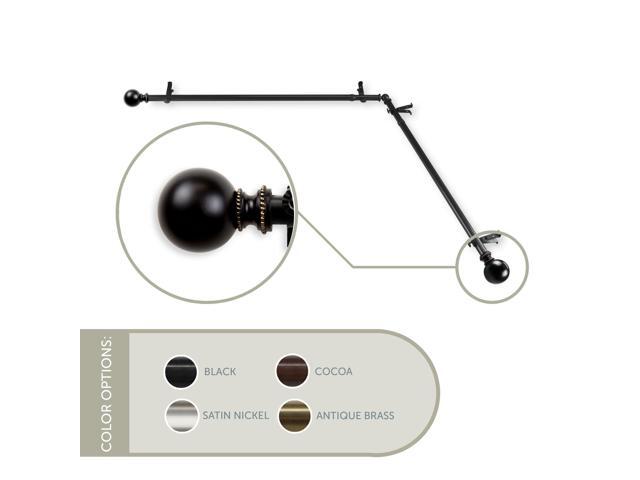 Click here for Lex Corner Window Curtain Rod 13/16 inch 66-120 -... prices