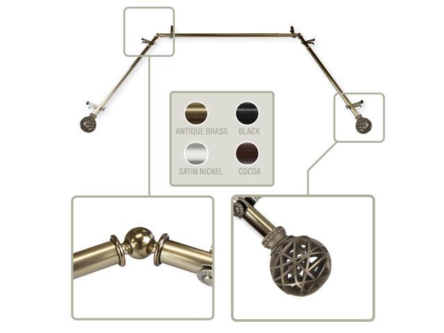 Click here for Ruston 13/16 inch Bay Window Curtain Rod 20-36  38... prices