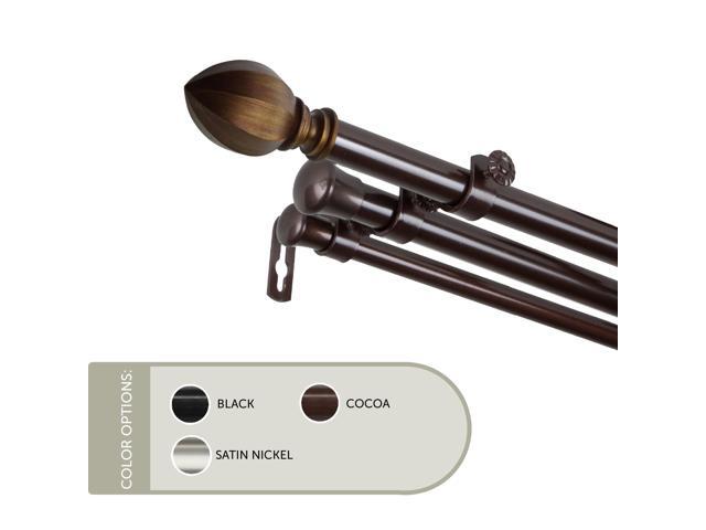 Click here for 13/16 inch Baronet Triple Curtain Rod 48-84 - Coco... prices