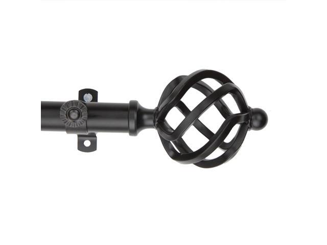 Click here for Roman Curtain Rod 13/16 inch 66-120 - Black prices