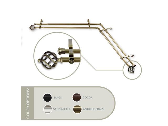 Click here for Roman Double Corner Window Curtain Rod 13/16 inch... prices