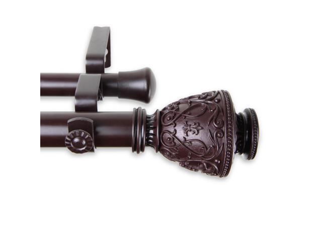 Click here for Virginia Double Curtain Rod 1 inch 48-84 inch - Ma... prices