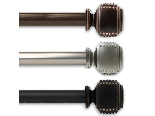 Click here for 1 inch Odin Curtain Rod 160-240 - Satin Nickel prices