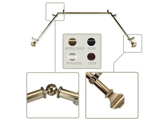 Click here for Maryland 13/16 inch Bay Window Curtain Rod 20-36... prices