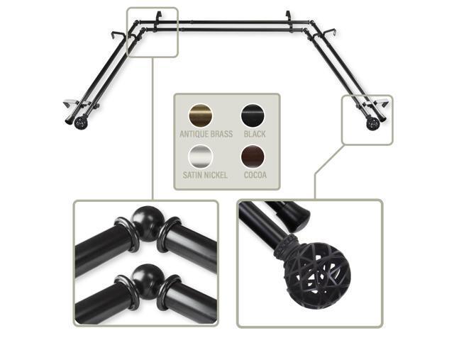 Click here for Ruston 13/16 inch Bay Window Double Curtain Rod 20... prices