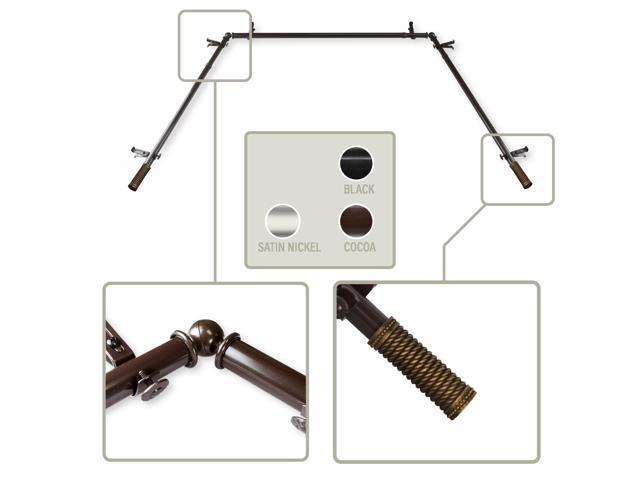 Click here for Weaver 13/16 inch Bay Window Curtain Rod 20-36  38... prices