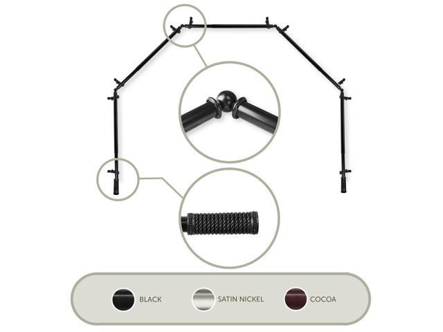 Click here for Weaver 13/16 inch 5-Sided Bay Window Curtain Rod 2... prices