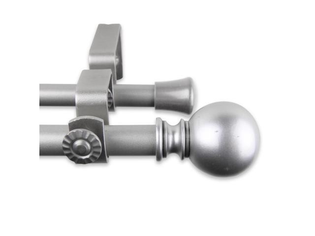 Click here for Mona Double Curtain Rod 5/8 inch 28-48 Inch - Sati... prices