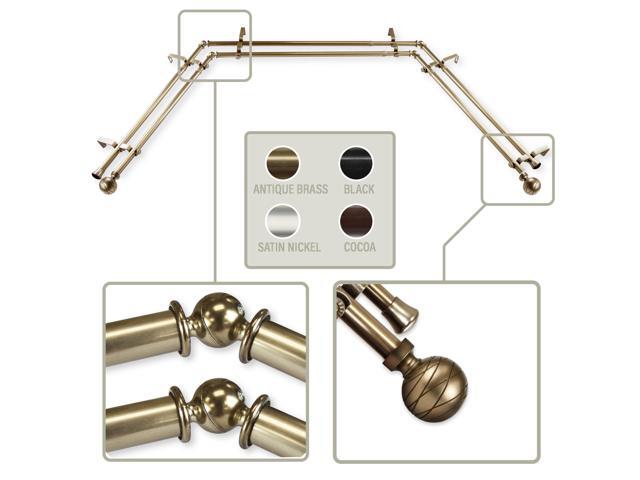 Click here for Lynn 13/16 inch Bay Window Double Curtain Rod 20-3... prices