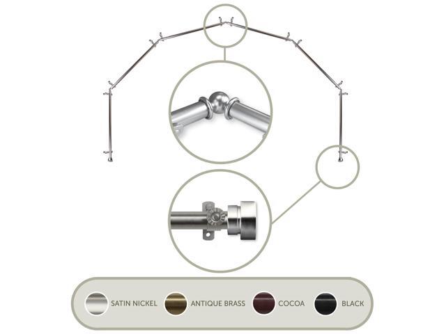 Click here for Thornhill 13/16 inch 6-Sided Bay Window Curtain Ro... prices