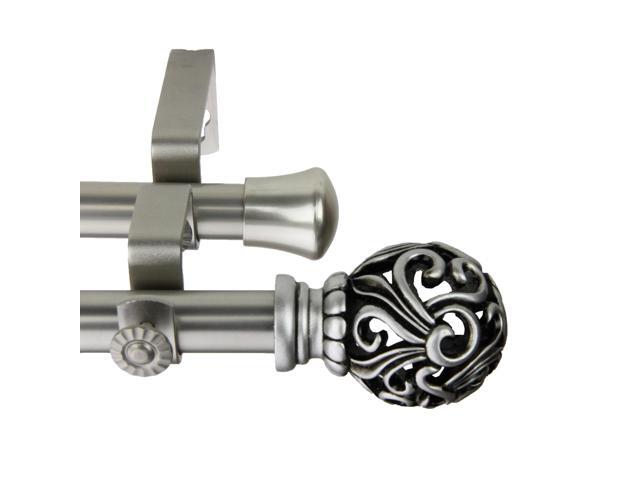 Click here for Cilla Double Curtain Rod 13/16 inch 28-48 - Satin... prices