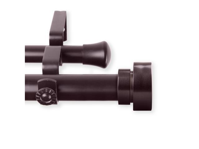 Click here for Brett Double Curtain Rod 1 inch 120-170 inch - Mah... prices