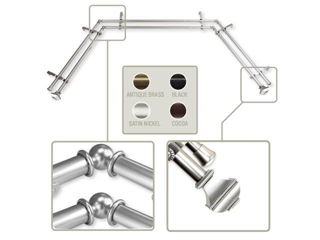 Click here for Maryland 13/16 inch Bay Window Double Curtain Rod... prices