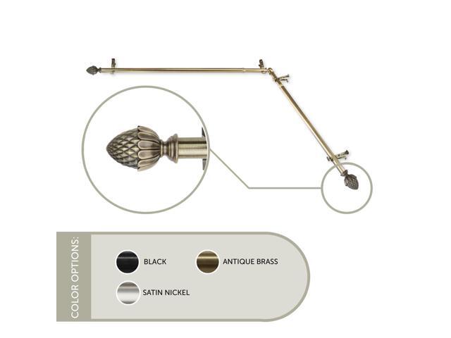 Click here for 13/16 inch Cupule Corner Window Curtain Rod 48-84... prices