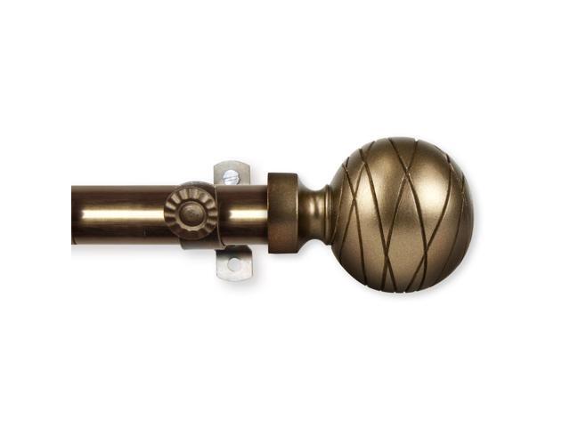 Click here for Lynn Curtain Rod 13/16 inch 120-170 - Antique Bras... prices