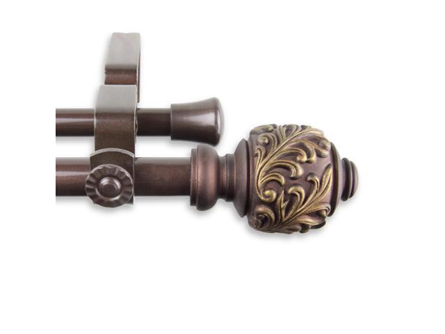 Click here for Ivana Double Curtain Rod 5/8 inch 28-48 Inch - Coc... prices