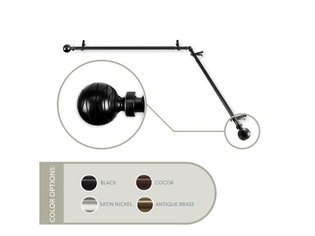 Click here for Lynn Corner Window Curtain Rod 13/16 inch 28-48 -... prices