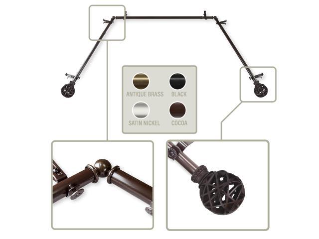 Click here for Ruston 13/16 inch Bay Window Curtain Rod 20-36  38... prices