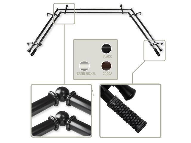 Click here for Weaver 13/16 inch Bay Window Double Curtain Rod 20... prices