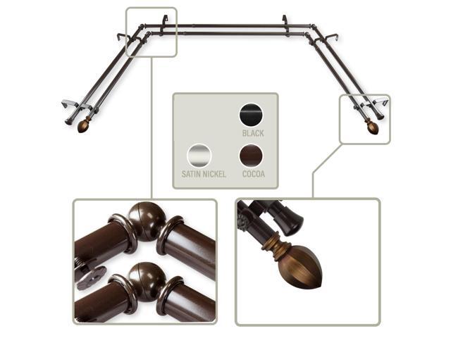 Click here for Baronet 13/16 inch Bay Window Double Curtain Rod 2... prices