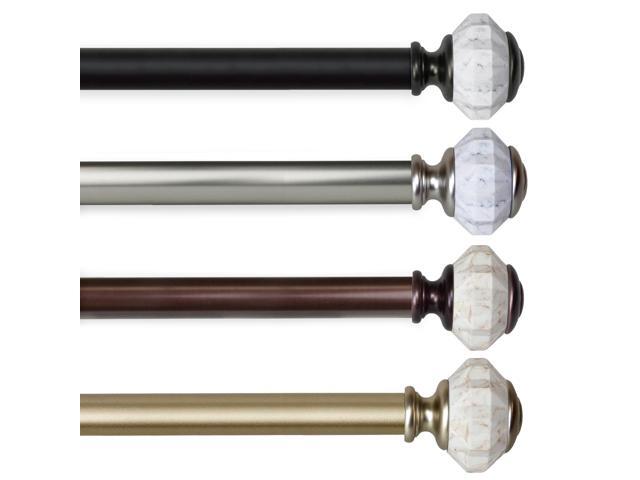 Click here for 1 inch Aria Curtain Rod 66-120 - Gold prices