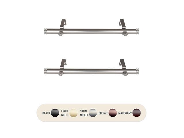 Click here for 1 inch Knop Side Curtain Rod 12-20 (Set of 2) - Sa... prices