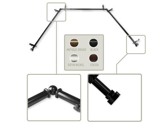 Click here for Thornhill 13/16 inch Bay Window Curtain Rod 20-36... prices