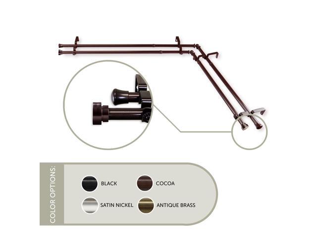 Click here for Thornhill Double Corner Window Curtain Rod 13/16 i... prices