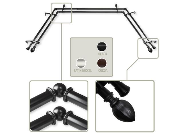 Click here for Baronet 13/16 inch Bay Window Double Curtain Rod 2... prices