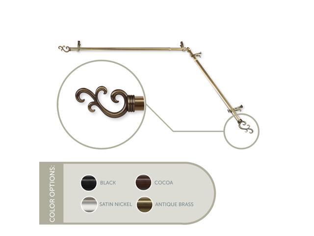 Click here for 13/16 inch Mosey Corner Window Curtain Rod 66-120... prices