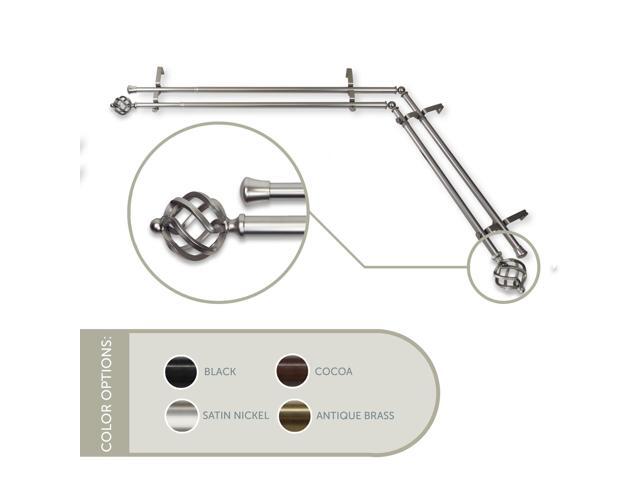 Click here for Roman Double Corner Window Curtain Rod 13/16 inch... prices