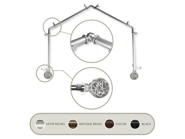 Click here for Ruston 13/16 inch 4-Sided Bay Window Curtain Rod 2... prices