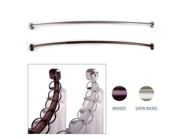 Click here for 1 inch Curved Shower Curtain Rod 41-72 - Bronze prices